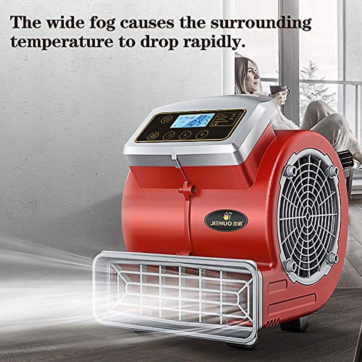 LVYUAN Multi-Purpose Mini Mighty Air Mover, Utility Fan, Dryer, Blower and Timer for Restoration, Cleaning, Home and Plumbing Use - 1/4 HP, 900 CFM, 3 Speeds, 3 Angles, Red, Small (New-Red)