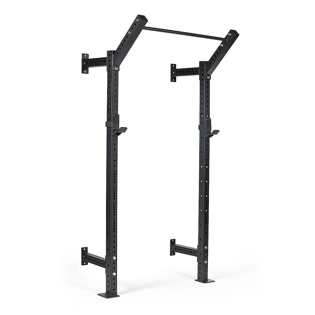 Titan Fitness X-3 Series Short Wall Mounted Space Saving Power Rack 18-in. D Side Bracings