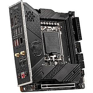 MSI MEG Z690I Unify Gaming Motherboard (Mini ITX, 12th Gen Intel Core, LGA 1700 Socket, DDR5, PCIe 5, 2.5G LAN, M.2 Slots, Wi-Fi 6E)