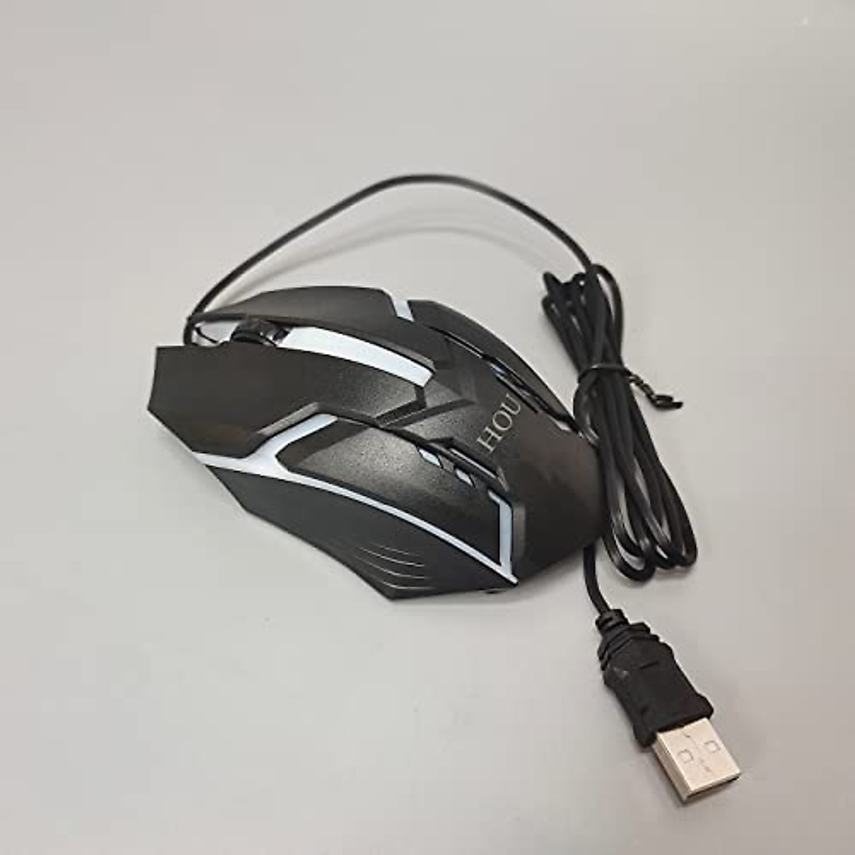 HOU Computer Peripheral Devices, Wired Gaming Mouse, PC Gaming Mice, Ergonomic Computer USB Mouse