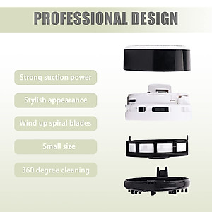 YAFIYGI Practical Present Desktop Vacuum Cleaner Mini Crumb Vacuum Cleaner Portable Handheld Cordless Sweeper Cleaning for Home,Office,Cars,Pet Hairs