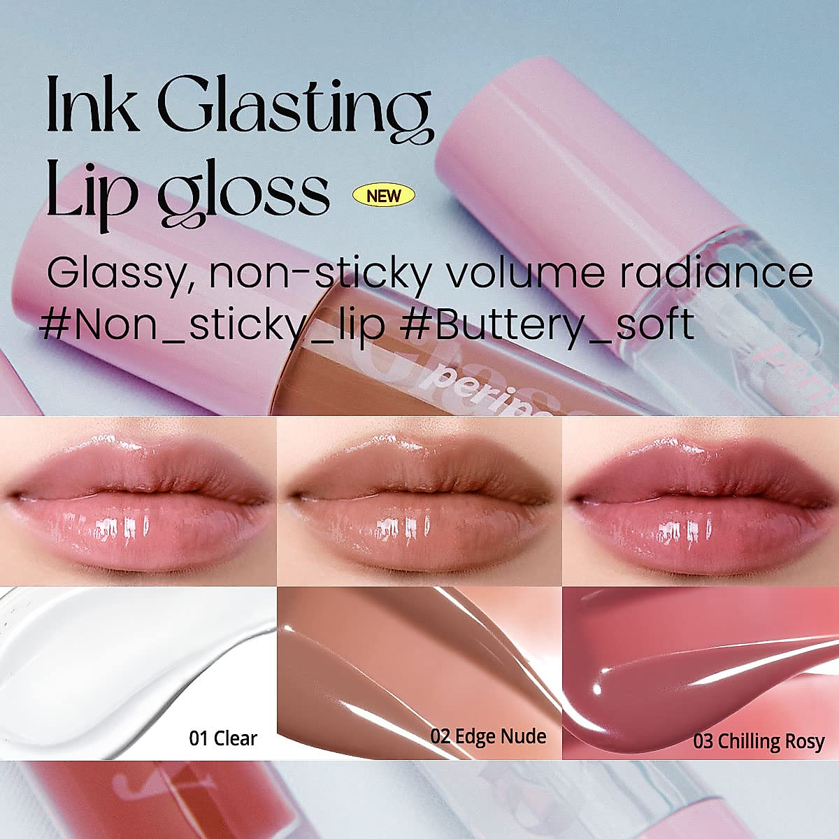Peripera INK GLASTING LIP GLOSS (001 CLEAR)