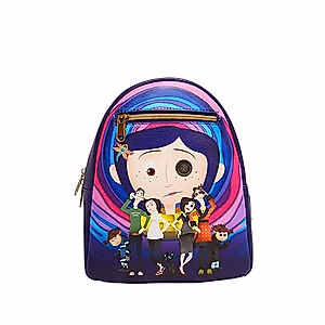 Loungefly Coraline Normal & Other World Group Mini Backpack