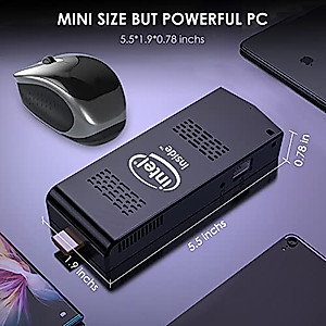 [1TB Stick PC] Mini PC Stick Windows 11 Pro,Intel Compute Stick Equipped 1TB SSD M.2 SATA 3 Storage 8GB RAM,Celeron N4020,Support Type-c PD,Auto Power on,Home/Business Small Computer