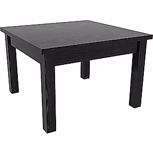 Alera VA7520BK Valencia Series Occasional Table, Rectangle,23-5/8w x 20d x 20-3/8h, Black
