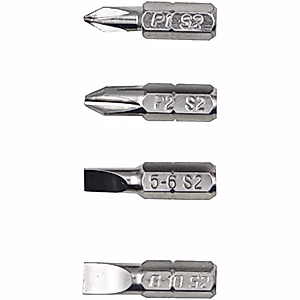 ALLWAY SD41 5-in-1 Lightweight Composite Shockproof Screwdriver with 4 Bits