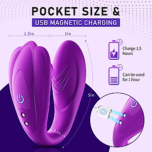 Remote Control Vibrator Sex Toy - Clitoral Licking G Spot Vibrator with 20 Modes, Couples Vibrator with APP, Wearable Panty Vibrator for Clit G Spot Stimulation, Adult Sex Toys for Women or Couples