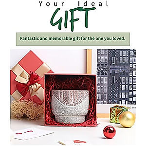 POTEY Cement Planter Pots for Plants 056603 5.5 Inch Concrete Planter Indoor Planter with Drainage Hole for Bonsai Plants Flower Aloe Indoor Home Decor(Plants Not Included)