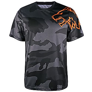 Wisdom Leaves Men Mountain Bike Shirts Short Sleeve MTB Jersey Cycling Bike Shirt Downhill Motocross T-Shirt