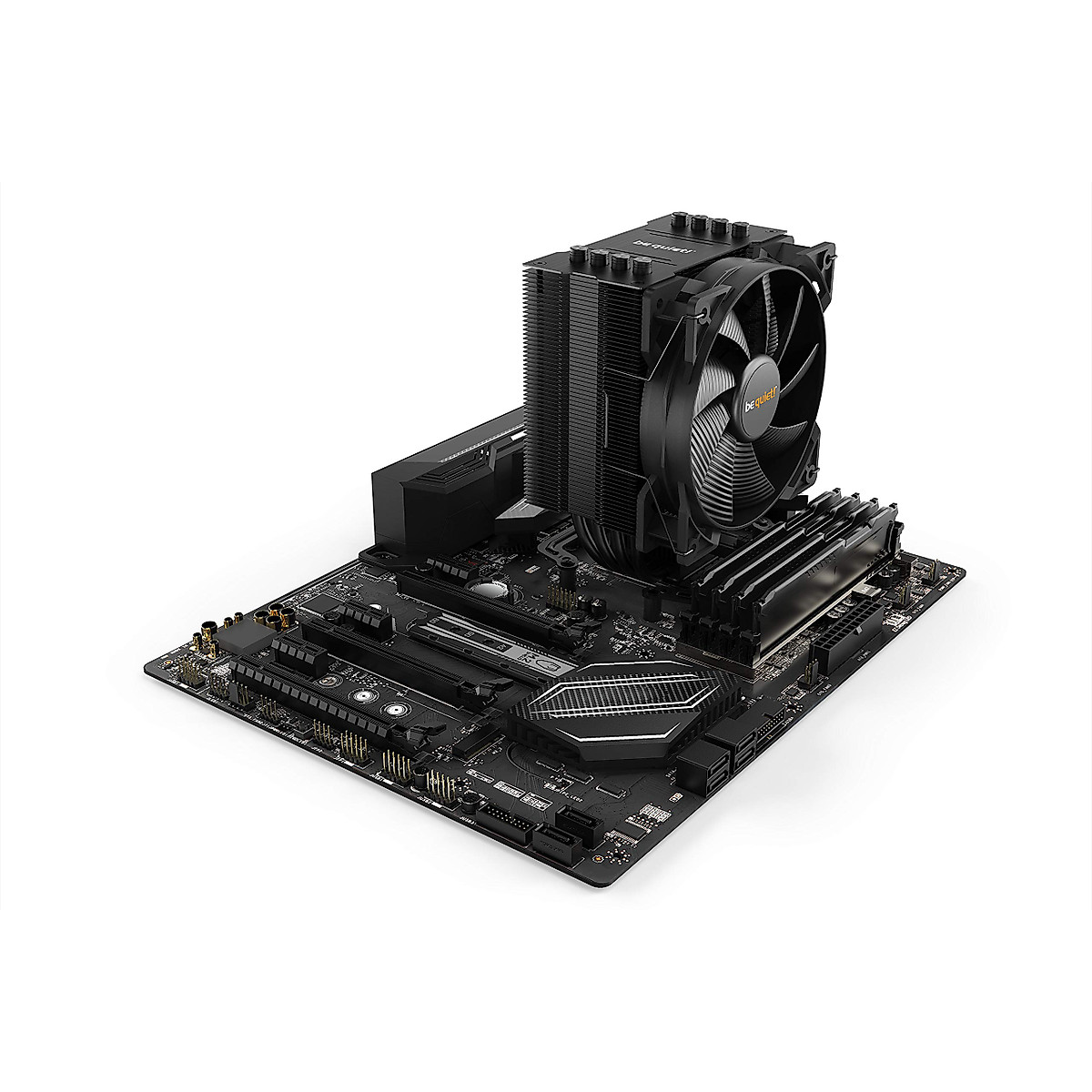 be quiet! Pure Rock 2 150W TDP CPU Cooler | Intel-1700 1200 2066 1150 1151 1155 2011-3 Square ILM | AMD-AM4 for Desktop | Black | BK007