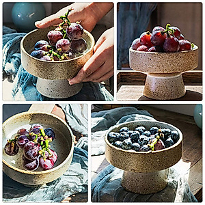 Cabilock 1pc Fruit Tray Cake Serving Stand Centerpiece Bowl Salad Fruit Bowl Cake Serving Platter Chip Bowl Cupcake Display Stand Storage Tray for Snack Fruit Ceramics Porcelain Plate Candy