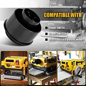 514001148 Planer Vacuum Adapter Replacement for DeWalt DW735 DW735X Planer, Fit for Dewalt Planer Parts