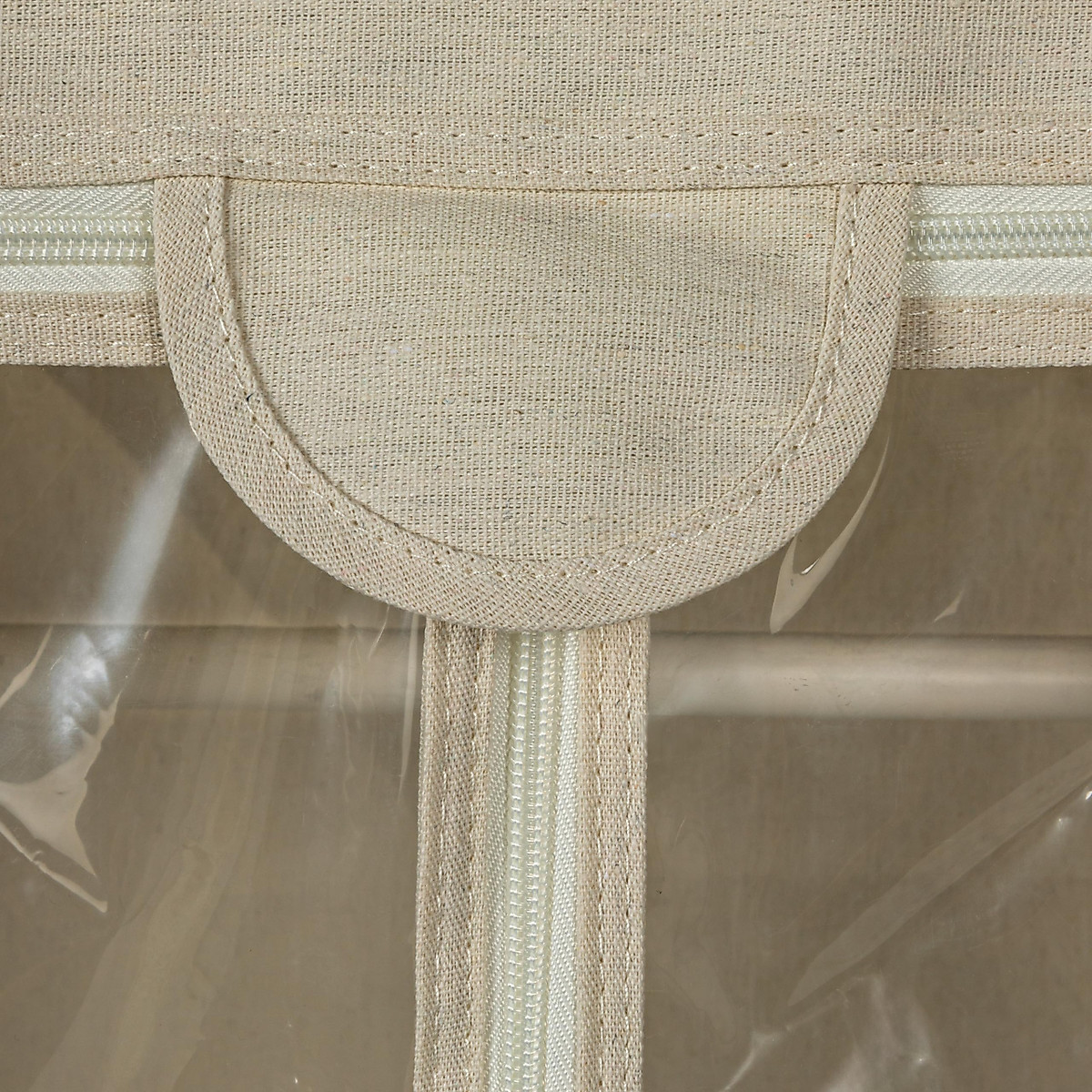 Household Essentials 311332 Hanging Wardrobe Garment Storage Bag | Natural Canvas