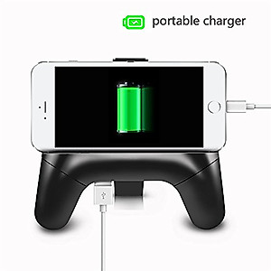 Multi-Functional Phone Radiator and Cooling Plate for Mobile Game Controller,Mobile Phone Stents Charger Dual Use with Cooling and Charging System Black (Black)