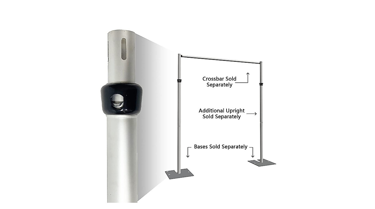 Pipe and Drape Adjustable Uprights for Events & Backdrops