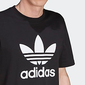 adidas Originals unisex baby Trefoil Tee Shirt, Black/White, 18 Months US