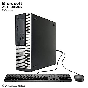 DELL OPTIPLEX 390 DT Desktop Computer, Intel Core I3-2100 3.1GHz, 8GB DDR3, 1TB, DVD, WIFI, HDMI, VGA, Bluetooth 4.0, Windows 10 Professional 64 Bit (Renewed)