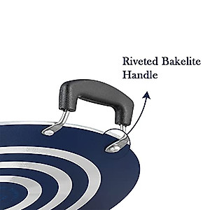 Vinod Non-Stick Pathri Tawa, 31.5 cm, blue and black