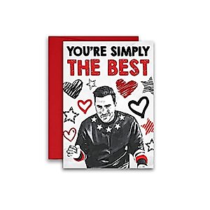 You're Simply the Best David Rose Valentine’s Day Card, Anniversary Card, Birthday Card, Colored Pencil 5x7 inches w/Envelope
