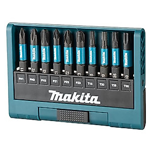 Makita E-12011 10 Piece Impact Black Bit Set