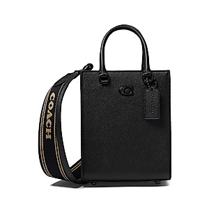 COACH Mens Tote 16 in Cross Grain Leather, Black