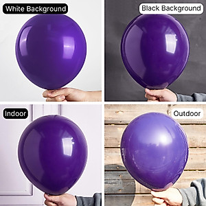 PartyWoo Royal Purple Balloons, 50 pcs 12 Inch Purple Balloons, Dark Purple Balloons for Balloon Garland or Balloon Arch as Party Decorations, Wedding Decorations, Baby Shower Decorations, Purple-Y16