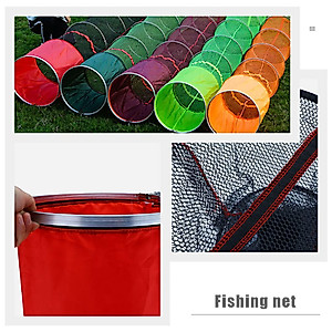 BESPORTBLE Fish Protection Net Bag Mutitool Freshwater Cast Net Crawfish Net Multitools Folding Tool Fishing Cage Basket Fishing Bait Outdoor Fishing Tool Stainless Steel Fishnet Anti Hanging