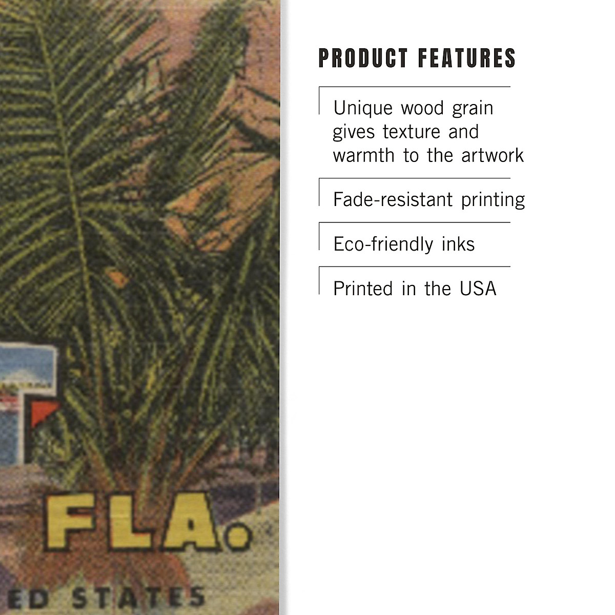 Lantern Press 6x9 Inch Wood Sign, Ready to Hang Wall Decor, Key West, Florida, Large Letter Scenes