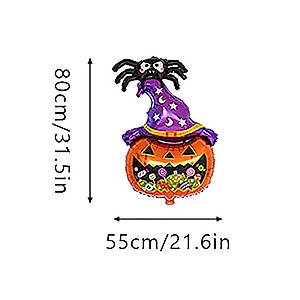 IFOTIME Halloween Supplies Latex Balloon- Party and Mylar SetHalloween Balloon- Foil Inflatable Toy Slide Inflatable (as Shown-D, One Size)