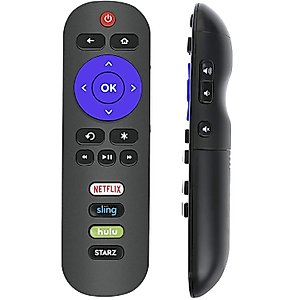 Universal Remote Control for Roku TV, Compatible with TCL/ONN/Element/Westinghouse/Philips/Jvc/RCA/Sanyo Roku Smart TVs