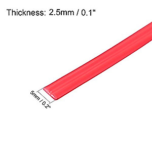 uxcell 6pcs 3/16-inch Plastic Welding Rods PP Welder Rods for Hot Air Gun 3.3ft Red