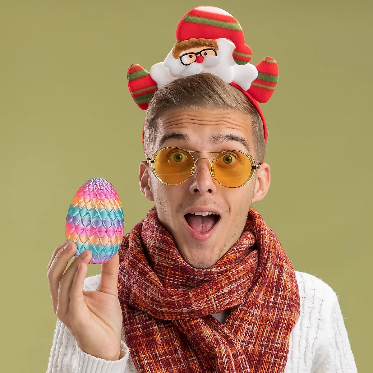 Small Dragon Eggs with Dragon Inside, 3D Printed Surprise Funny Gifts for Kids, Articulated Dragon Fidget Toys for Adults, Executive Desk Toys Office Room Décor (Pastel Rainbow)