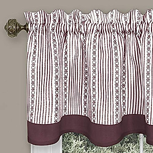 Achim Home Furnishings Westport Valance 58 x 14 - Burgundy