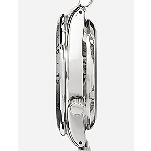 Seiko Men's Analogue Automatic Watch with Stainless Steel Bracelet – SNKE01K1, Black/Silver, Bracelet