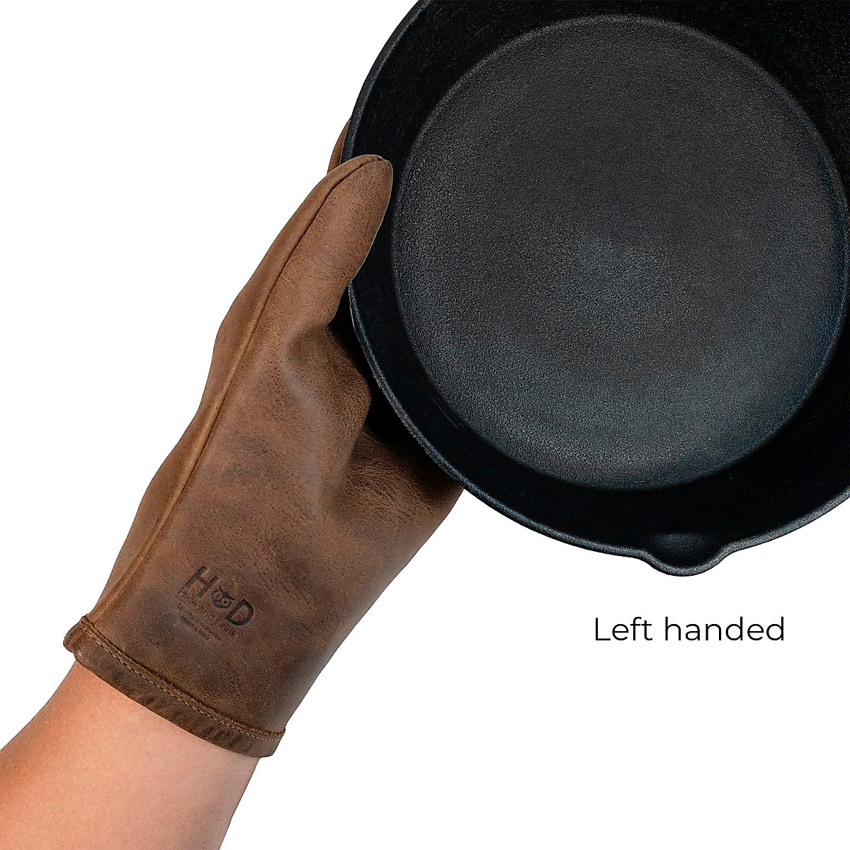 Hide & Drink, Oven Glove, Cookware, Heat Protection, Kitchen and Bakery Supplies, Home Essentials, Full Grain Leather, Handmade, Bourbon Brown