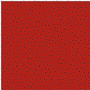 Loralie Designs Dinky Dots Red/Black Fabric by The Yard for Quilting