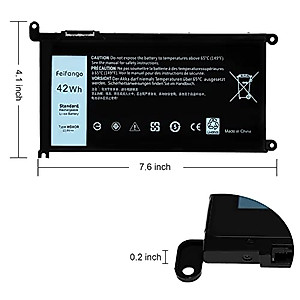 WDXOR Replacement Laptop Battery Compatible with Dell Inspiron 13 14 15 5000 7000 Series 5368 5378 5565 5567 5568 5578 7368 7378 7560 7570 7579 7569 Latitude 3189 3480 3580 3379 Vostro 5468D Series