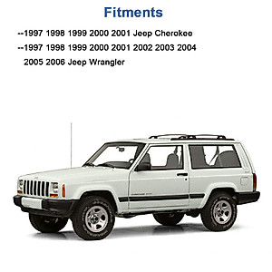 HVAC Blower Motor Resistor Replacement for 1997 1998 1999 2000 2001 Jeep Cherokee & TJ & 1997-2006 Jeep Wrangler Replaces # 4864957 RU-353 RU1046 3A1101 CR158