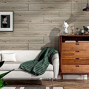 STICKEEP 6" x 36" Peel and Stick Vinyl Floor Tile Roll Floor Tiles Peel and Stick Waterproof Adhesive Peel and Stick Flooring Temporary Flooring for Renters Bathroom Bedroom Kitchen Camper 4 Pack