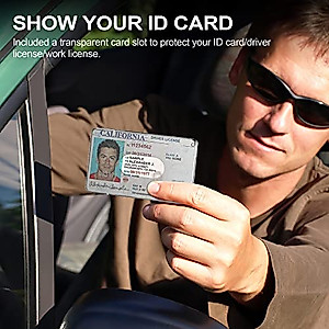 umoven Minimalist Wallet For Men - Aluminum Slim Stretchable Belt Draw-Out Metal Wallet with 1 Clear window ID Badge Holder, Holds up 15 Cards with Cash Strap. (Green)