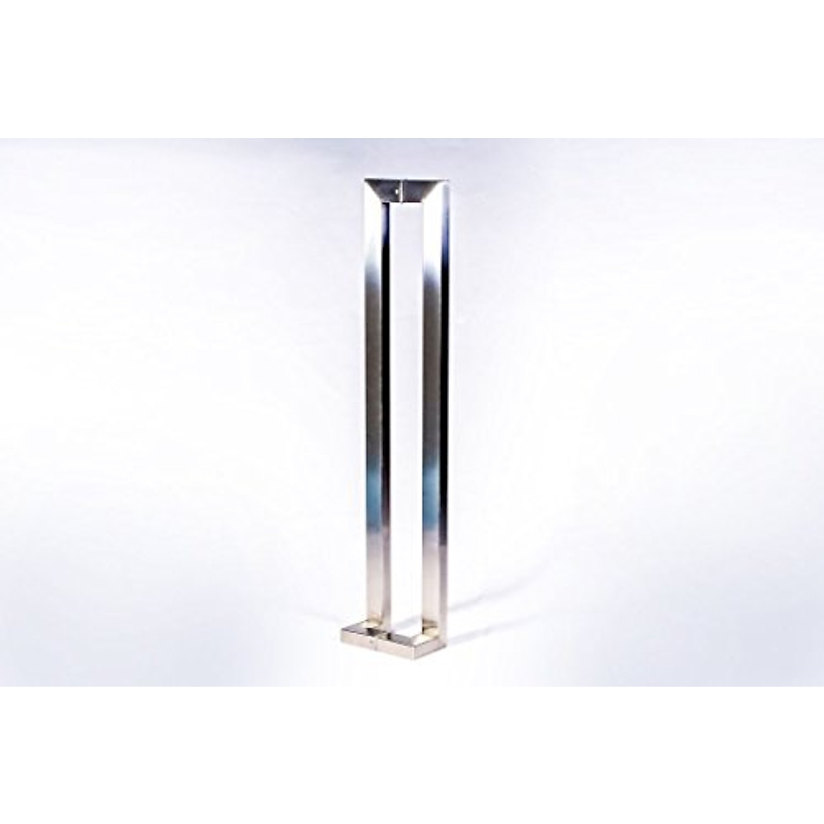 24 Inch Square Rectangle Flat Shape Stainless Steel Modern Contemporary Entry Door Handle Bar Pull Shower Glass Sliding Barn Door Entrance Interior Exterior Door Pull Push Brush Nickel Satin Finish