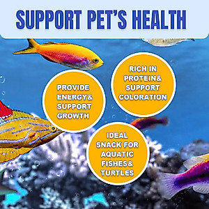 Appetizing Mealworms with Dried River Shrimp (8oz) All Natural 100% Non-GMO,Surf & Turf, Chicken, Fish, Ducks, Wild Birds, Turtles, Hamsters, Fish, and Hedgehogs