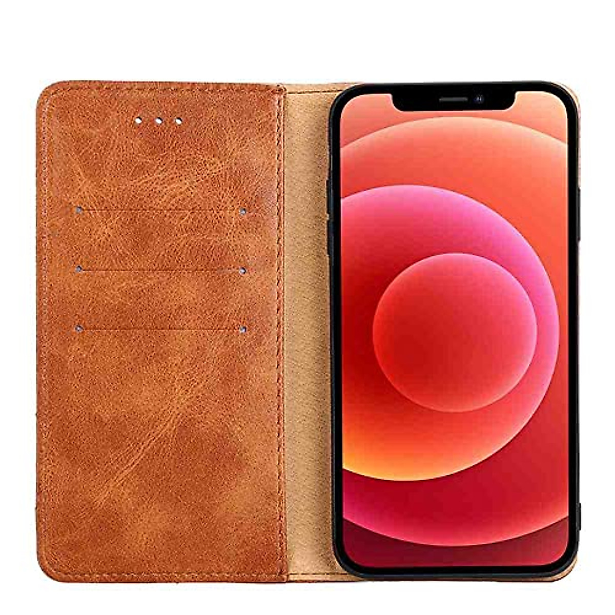 CyrGuard Phone Cover Wallet Folio Case for Samsung Galaxy A40, Premium PU Leather Slim Fit Cover for Galaxy A40, Anti-Dirt, Brown