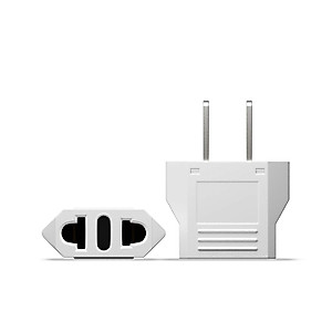 European to US Plug Adapter, Unidapt EU to US Plug Adapter, Europe to USA Plug Adaptor, 220V to 110V Plug Pin Converter, Travel Adapters European to American, Canada, Mexico, Type A, 2-Pack