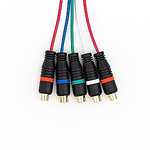 HD Retrovision YPbPr Component Video Female-to-Male RCA Extension Cable