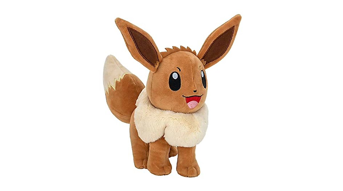 Cuddle with Authentic 8-Inch Pokémon Eevee Plush