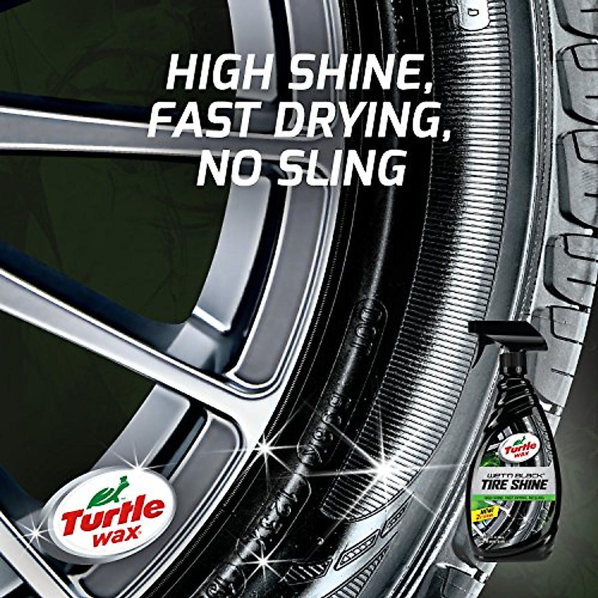 Turtle Wax T217RA Wet'n Black Ultra Wet Tire Shine - 23 oz.