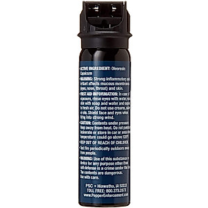 Pepper Enforcement 4 oz. Splatter Stream Pepper Spray for Self Defense 4 Pack - Maximum Strength 10% OC Formula, Flip Top Safety Tactical Design, Personal Protection Devices