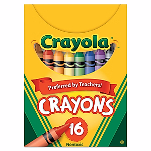 Crayola 520016 Classic Color Crayons, Tuck Box, 16 Colors