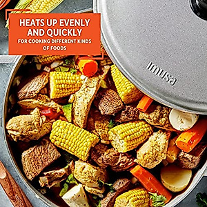 IMUSA USA 11.6Qt Jumbo Traditional Colombian Caldero, 11.6 Quart, Silver